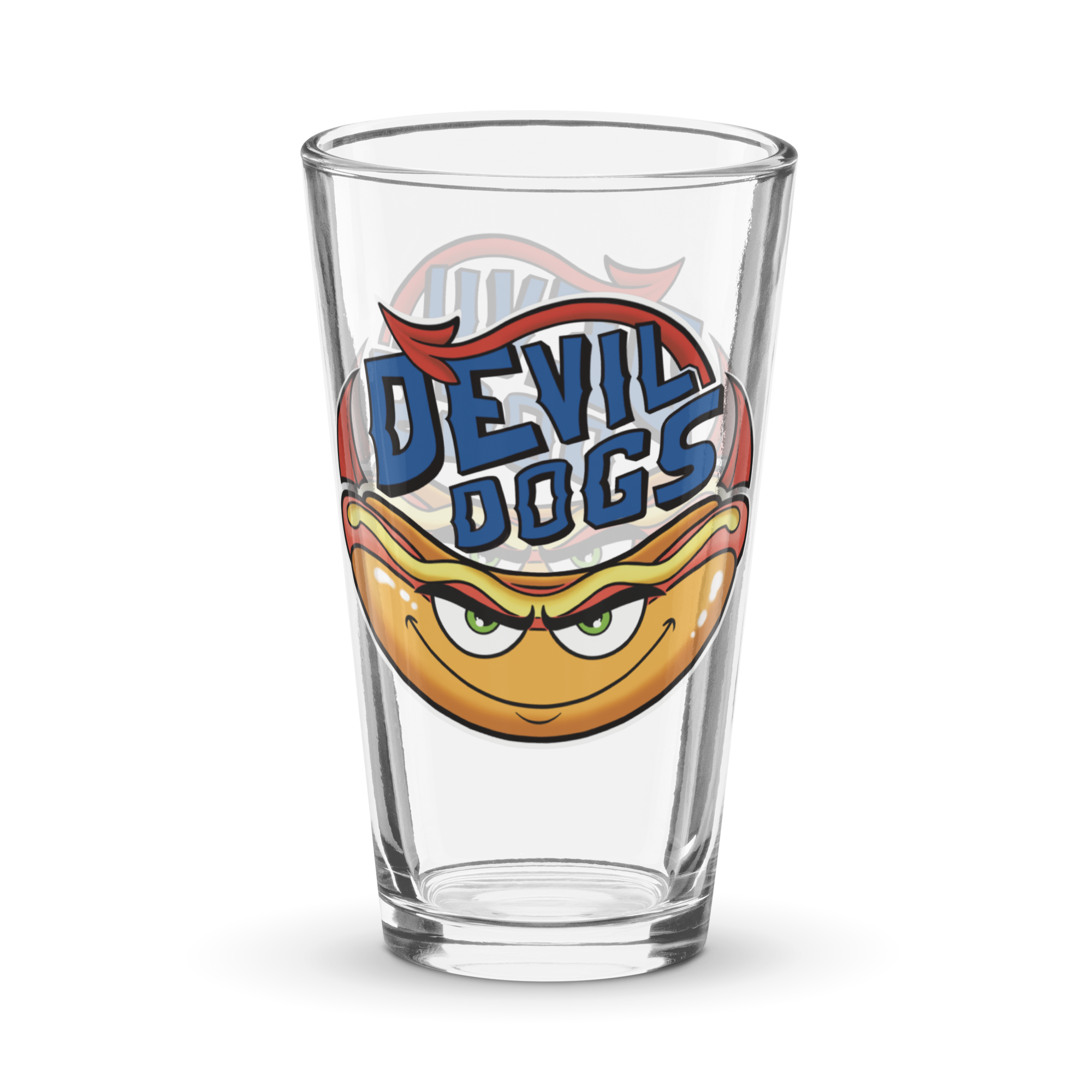 Devil Dogs - Shaker Pint Glass - Double LOGO – Devil Dogs Merchandise